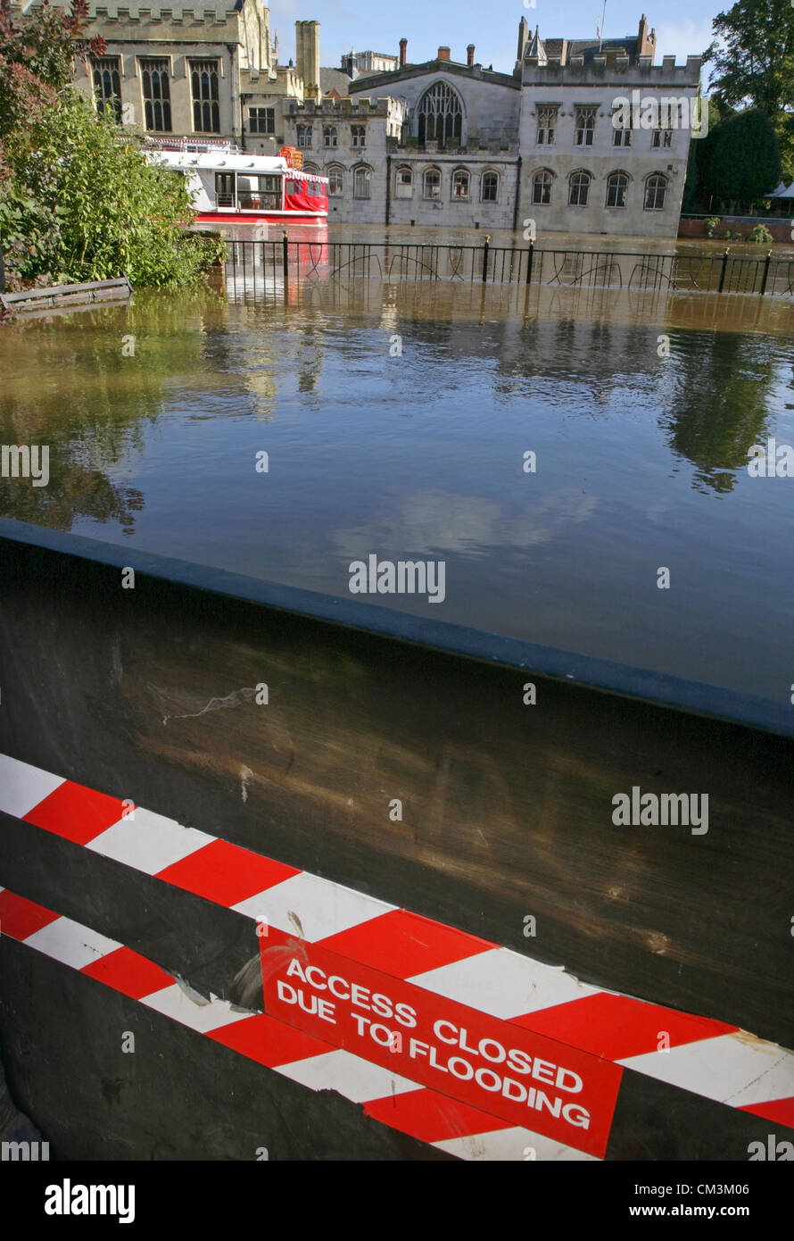 Thursday 27 September 2012. Flood barriers successfully hold back ...