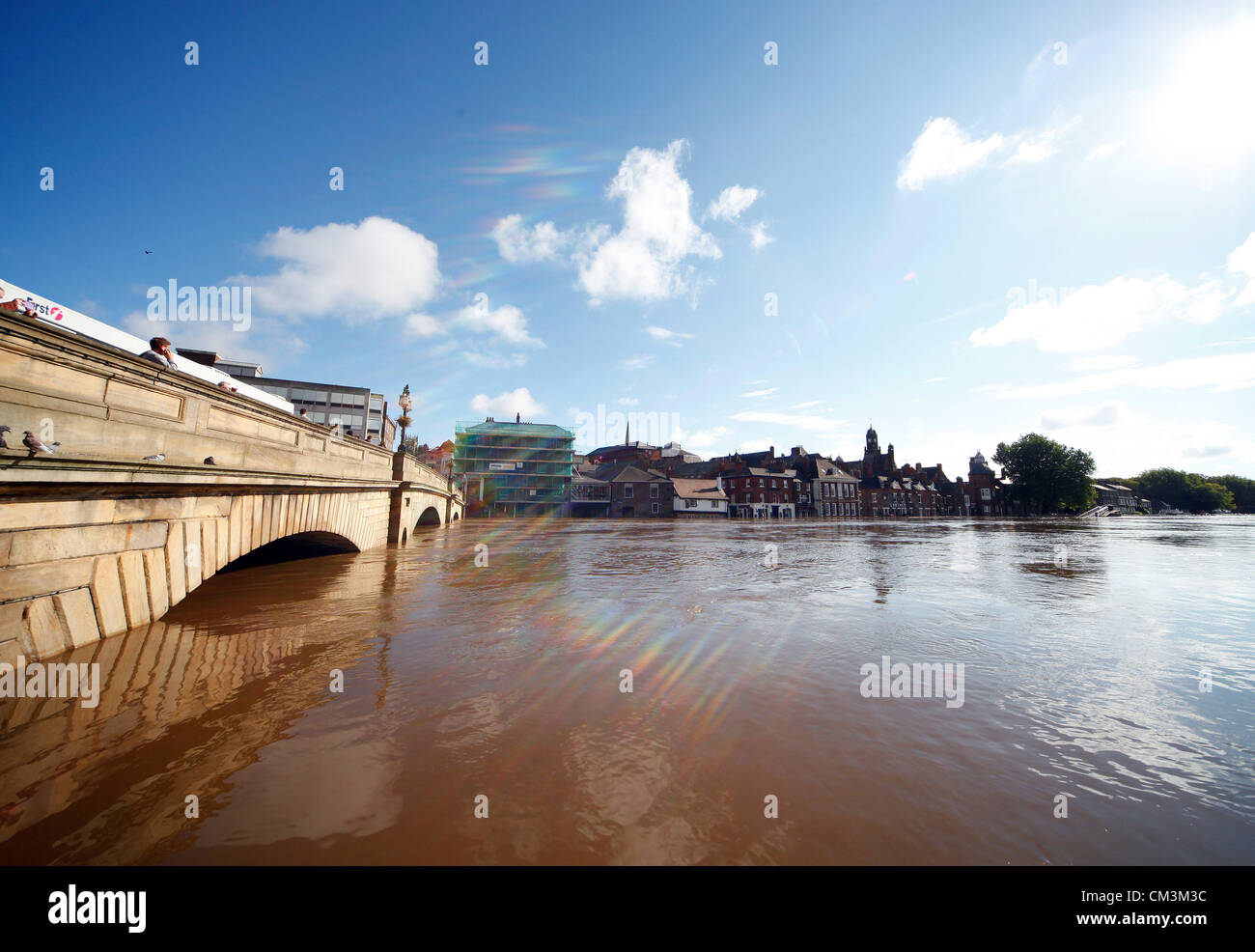 THE RIVER OUSE FROM OUSE BRIDG CITY OF YORK CITY OF YORK NORTH ...