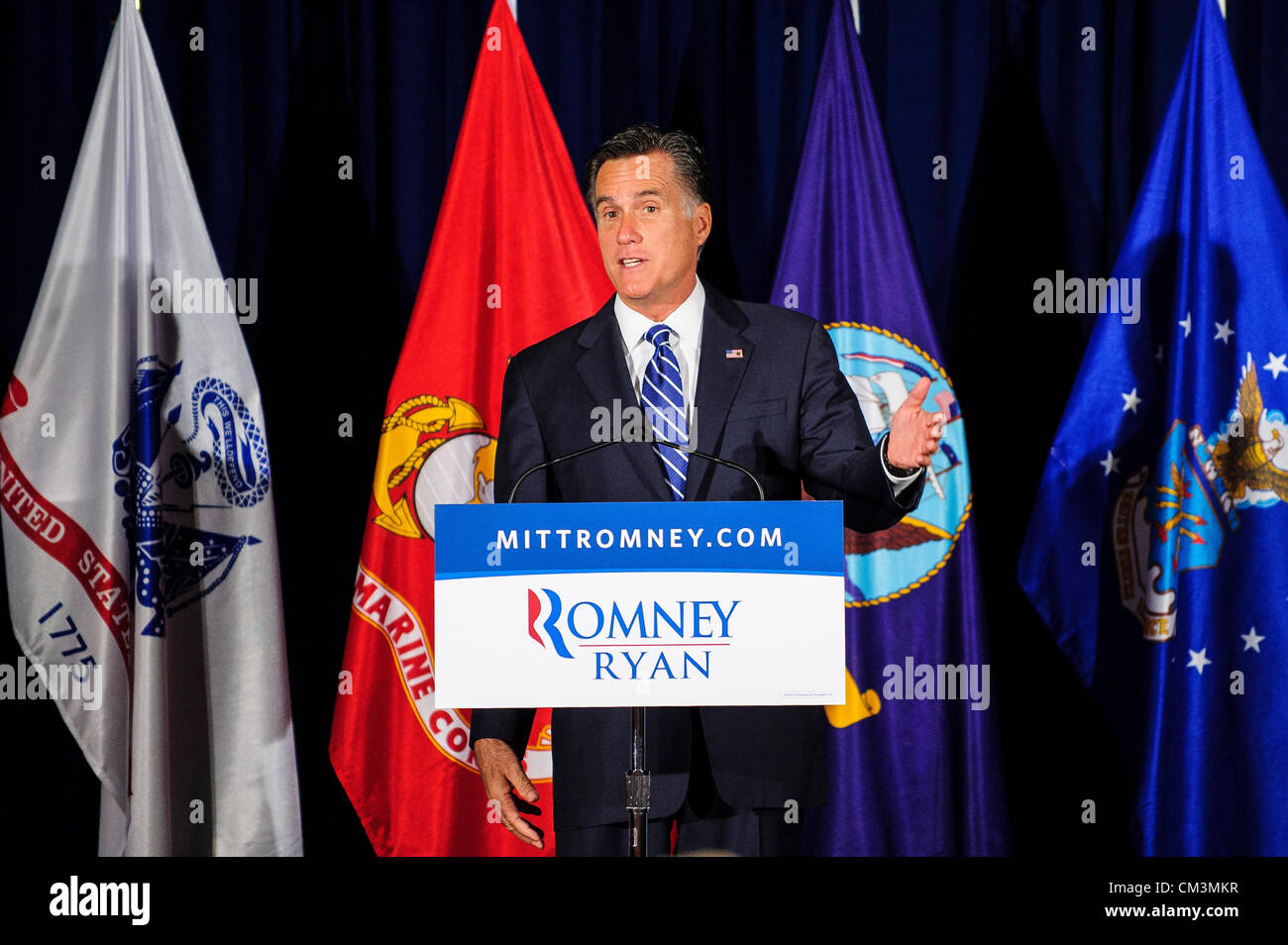 Sept. 27, 2012 - Springfield, Virginia, U.S. - Republican Presidential ...