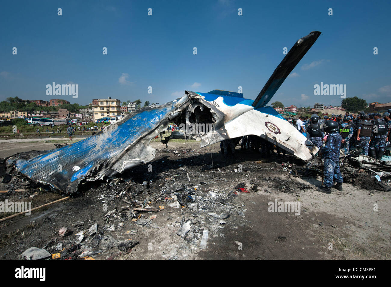 Sept. 28, 2012 - Kathmandu, Kathmandu, Nepal - A Nepal police officers ...