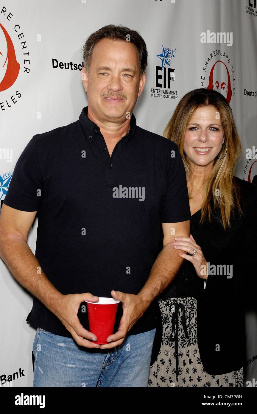 Tom Hanks, Rita Wilson at arrivals for The Shakespeare Center of Los ...