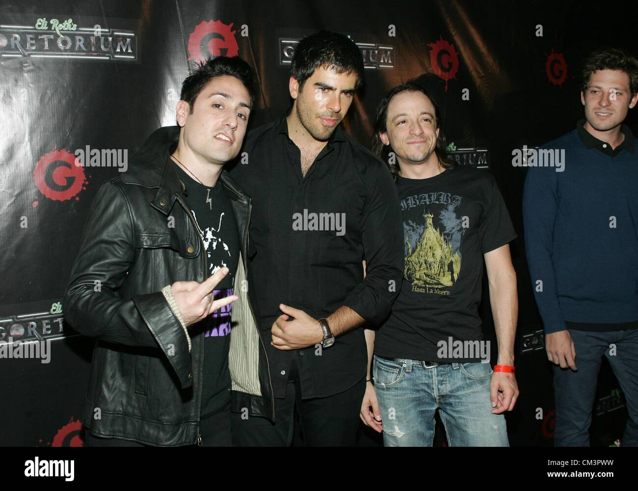Omar Doom, Eli Roth, Michael Bacall at arrivals for Eli Roth Unveils ...