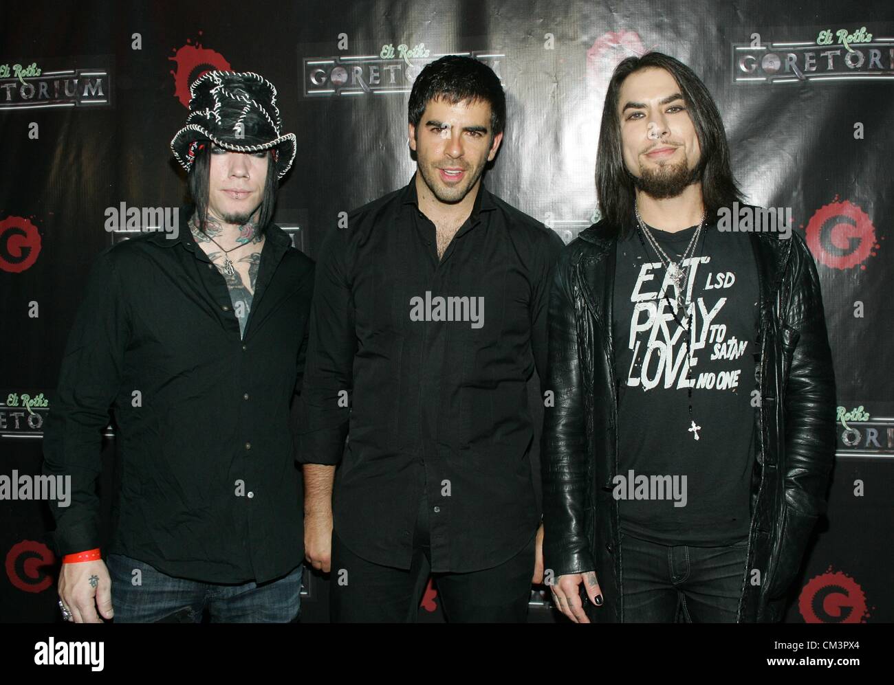 DJ Ashba, Eli Roth, Dave Navarro at arrivals for Eli Roth Unveils ...