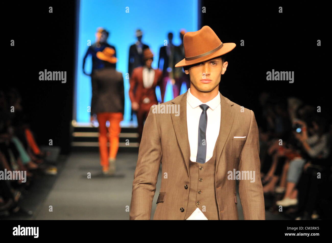 JOHANNESBURG, SOUTH AFRICA - SEPTEMBER 27: A model showcases a Skorzch ...