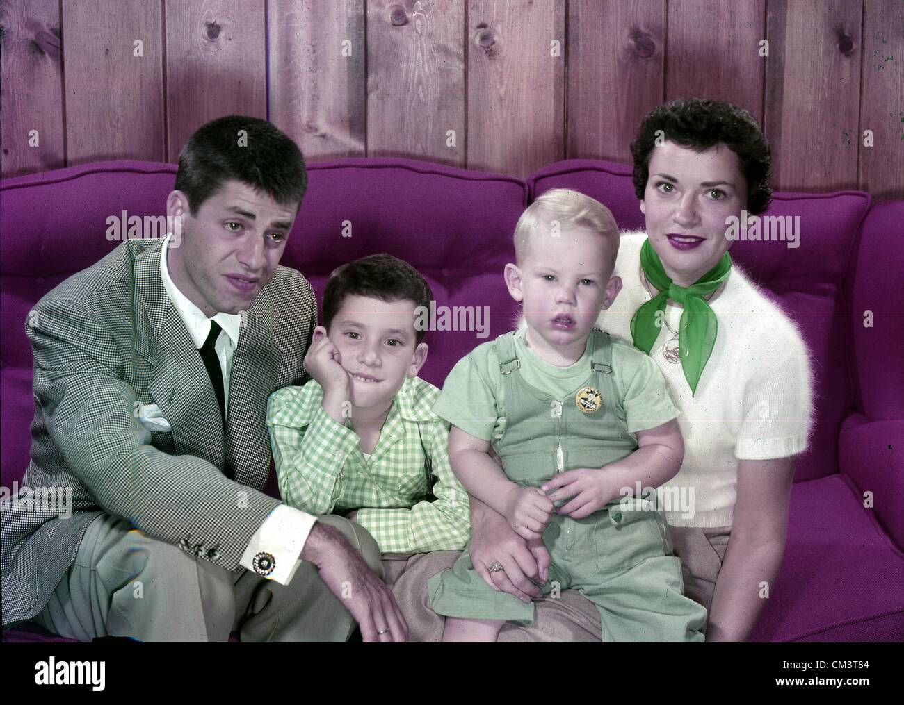 JERRY LEWIS with family.Supplied by Photos, inc.(Credit Image ...