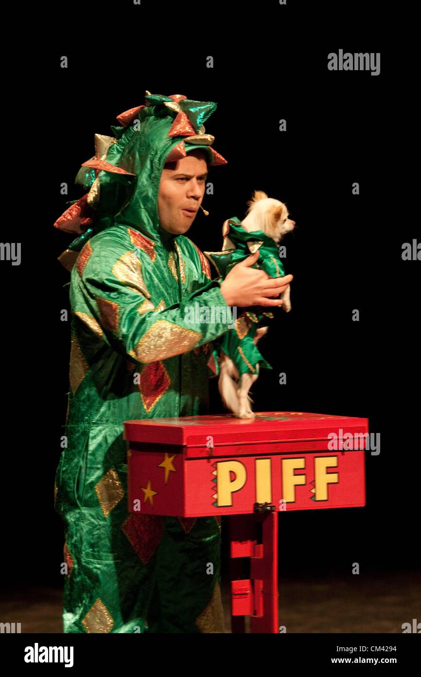 29th Sept 2012 : Bracknell, UK - Piff The Magic Dragon performing at ...