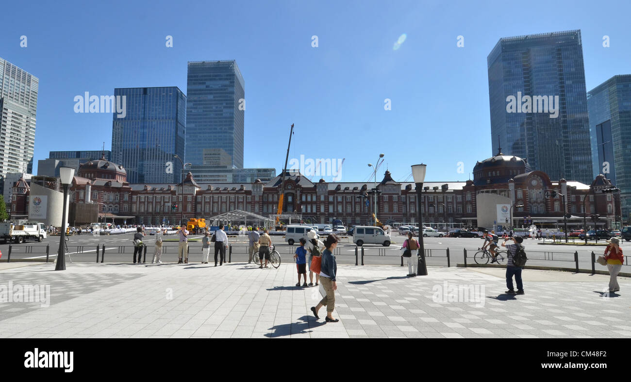 October 1, 2012, Tokyo, Japan - The newly refurbished red-brick ...
