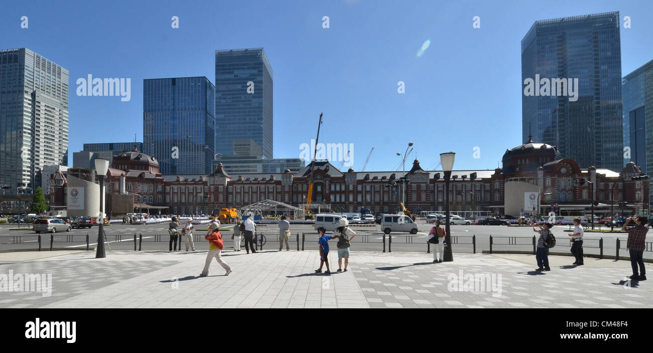 October 1, 2012, Tokyo, Japan - The newly refurbished red-brick ...