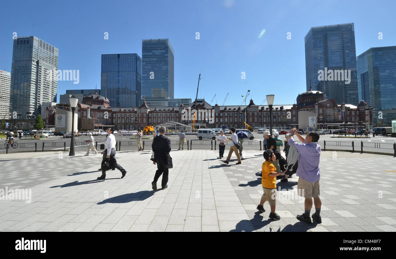 October 1, 2012, Tokyo, Japan - The newly refurbished red-brick ...