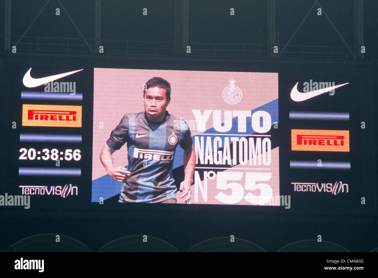 Yuto Nagatomo (Inter), SEPTEMBER 30, 2012 - Football / Soccer : Italian ...