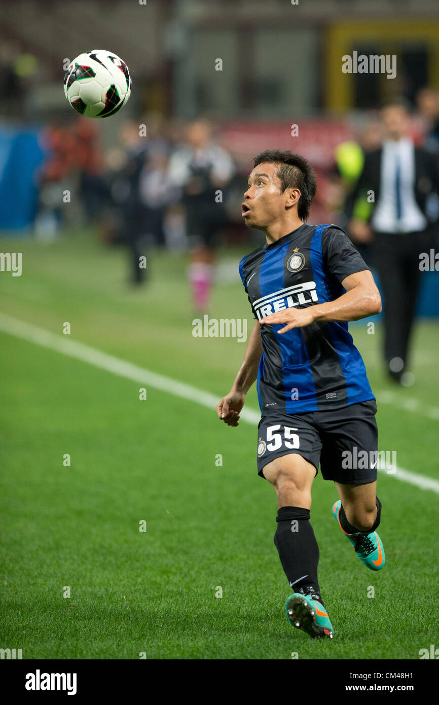 Yuto Nagatomo (Inter), SEPTEMBER 30, 2012 - Football / Soccer : Italian ...
