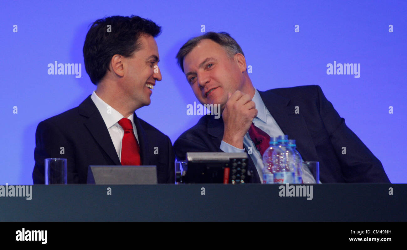 ED MILIBAND MP & ED BALLS MP LABOUR PARTY LEADER & SHADOW C 01 October ...