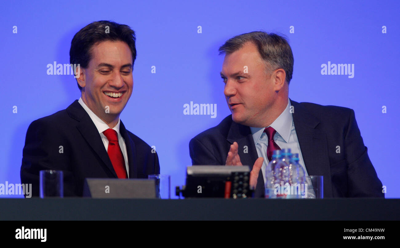 ED MILIBAND MP & ED BALLS MP LABOUR PARTY LEADER & SHADOW C 01 October ...