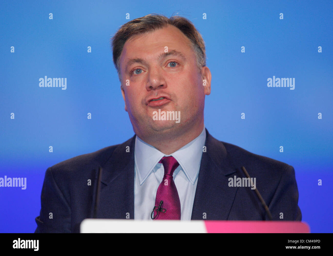 ED BALLS MP SHADOW CHANCELLOR OF THE EXCHE 01 October 2012 MANCHESTER ...