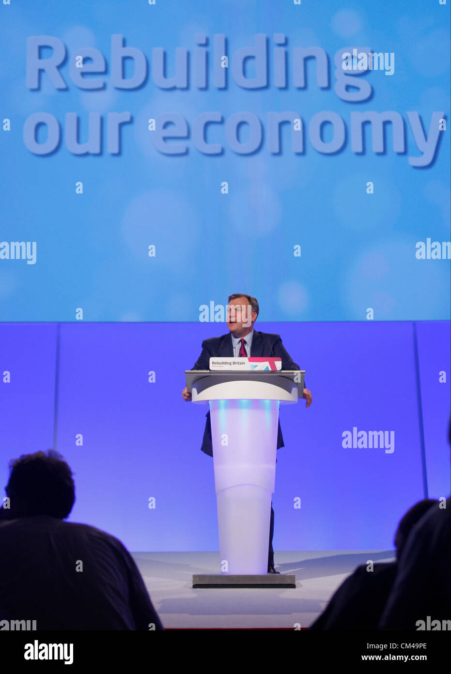ED BALLS MP SHADOW CHANCELLOR OF THE EXCHE 01 October 2012 MANCHESTER ...