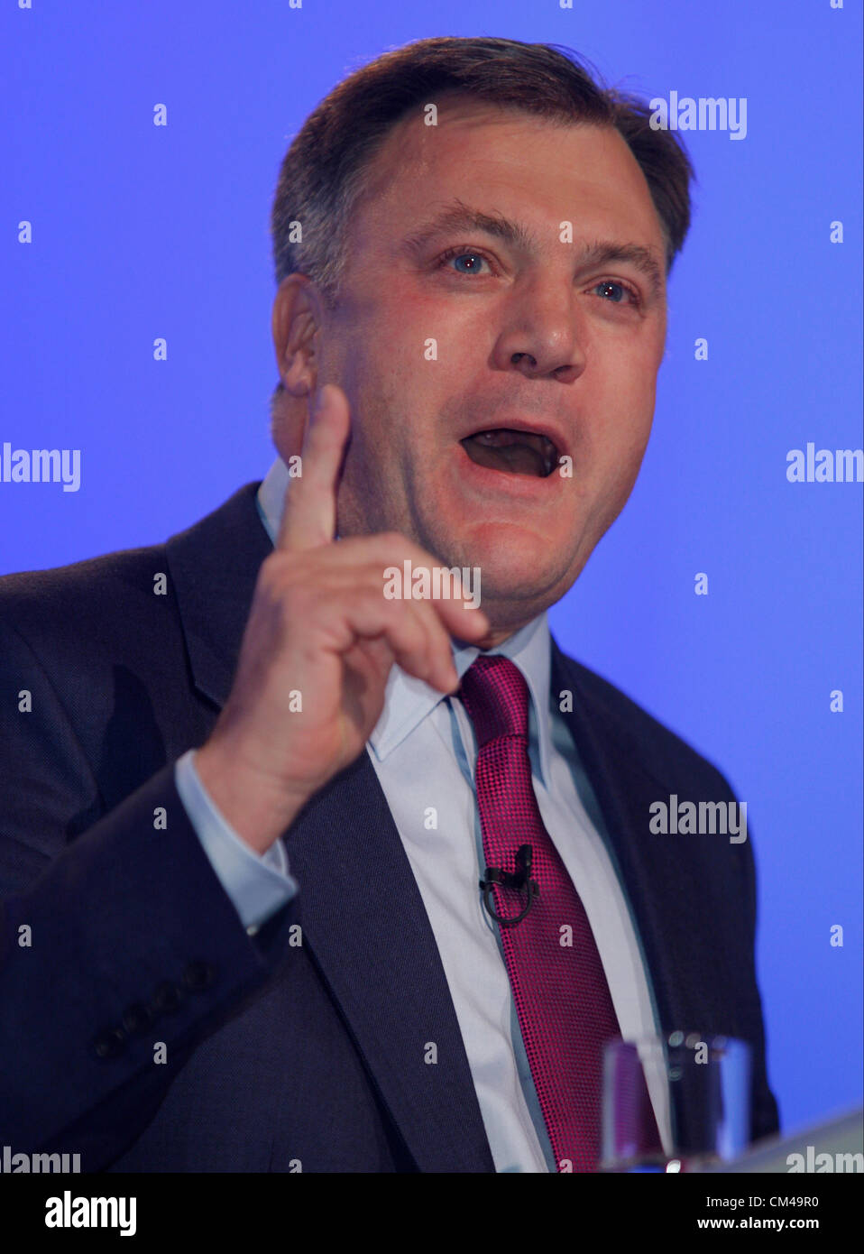 ED BALLS MP SHADOW CHANCELLOR OF THE EXCHE 01 October 2012 MANCHESTER ...