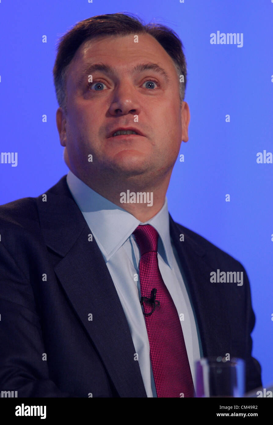 ED BALLS MP SHADOW CHANCELLOR OF THE EXCHE 01 October 2012 MANCHESTER ...