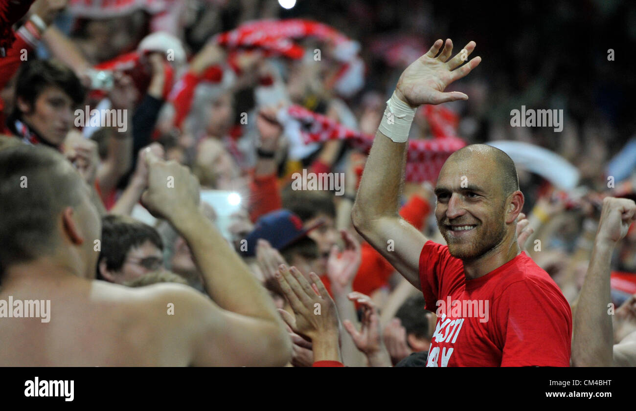 Czech soccer league, 9th round, Slavia Prague vs Sparta Prague on ...