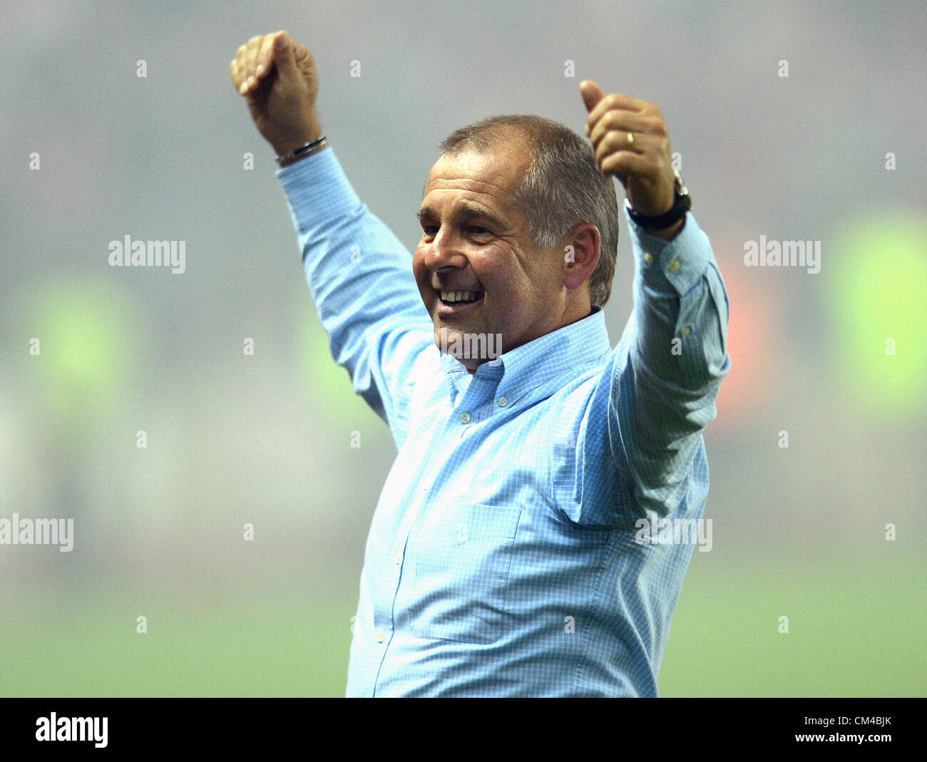 Czech soccer league, 9th round, Slavia Prague vs Sparta Prague on ...