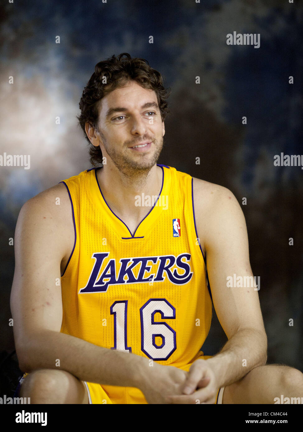 Oct. 1, 2012 - Los Angeles, CALIFORNIA, USA - Pau Gasol of the Los ...