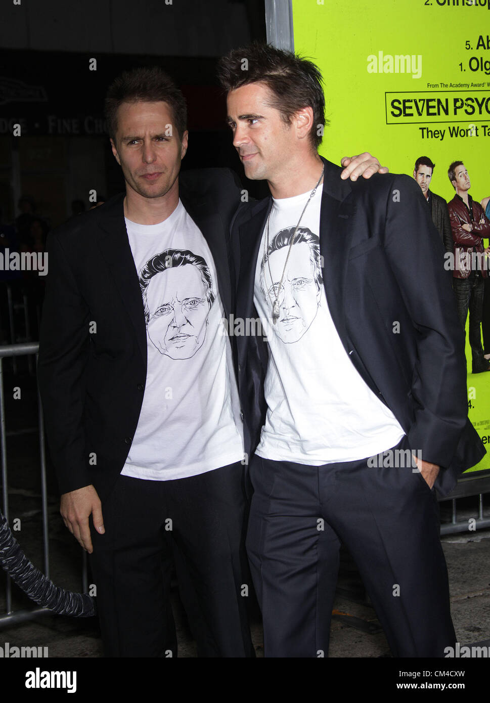 Oct. 1, 2012 - Westwood, California, U.S. - Colin Farrell & Sam ...