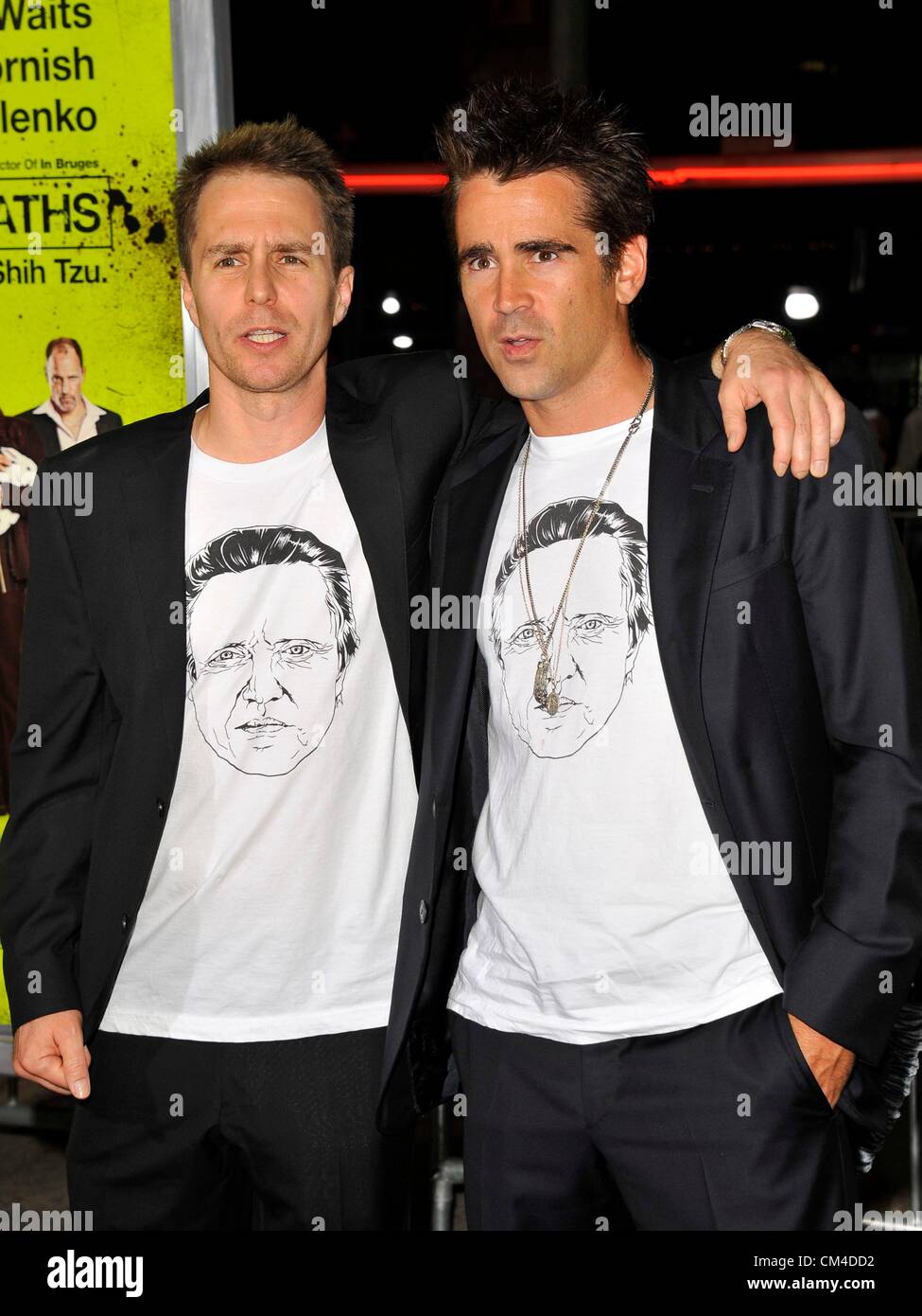 USA. Sam Rockwell, Colin Farrell at arrivals for SEVEN PSYCHOPATHS ...