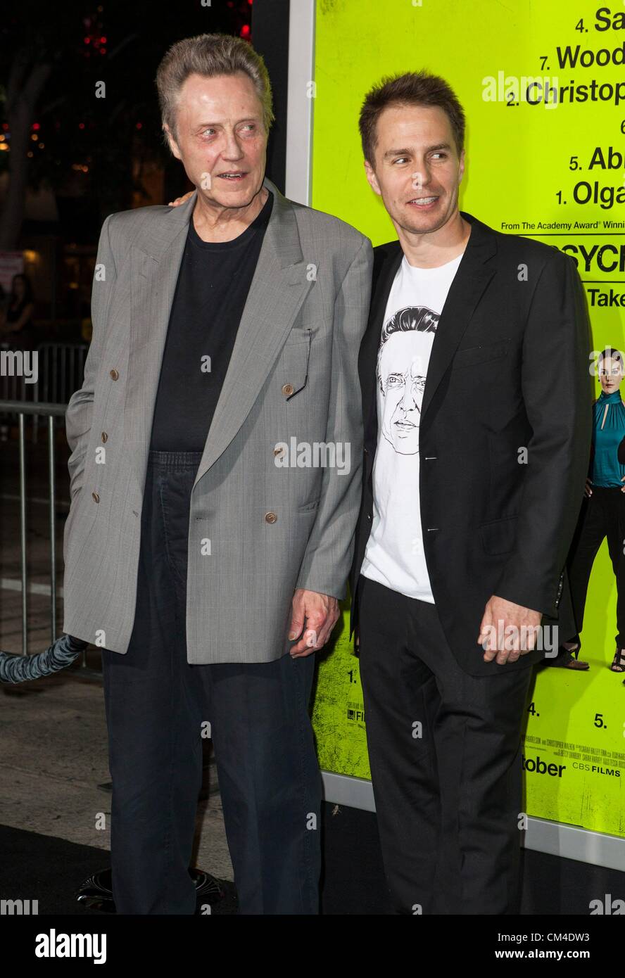 USA. Christopher Walken, Sam Rockwell at arrivals for SEVEN PSYCHOPATHS ...