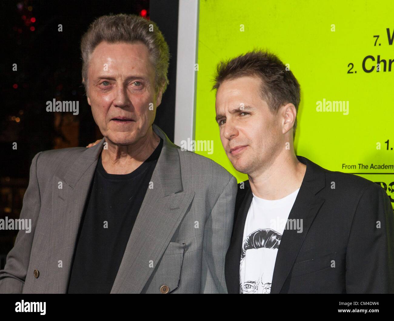 USA. Christopher Walken, Sam Rockwell at arrivals for SEVEN PSYCHOPATHS ...