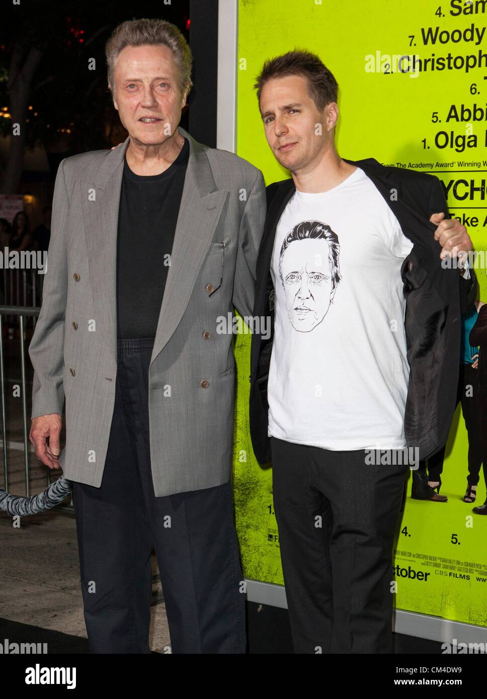USA. Christopher Walken, Sam Rockwell at arrivals for SEVEN PSYCHOPATHS ...