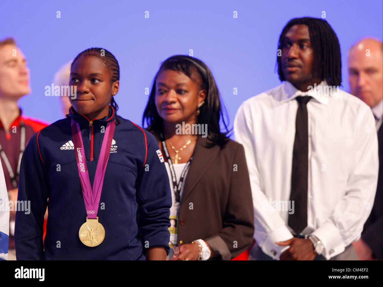 Nicola adams mother dee brother hi-res stock photography and images - Alamy