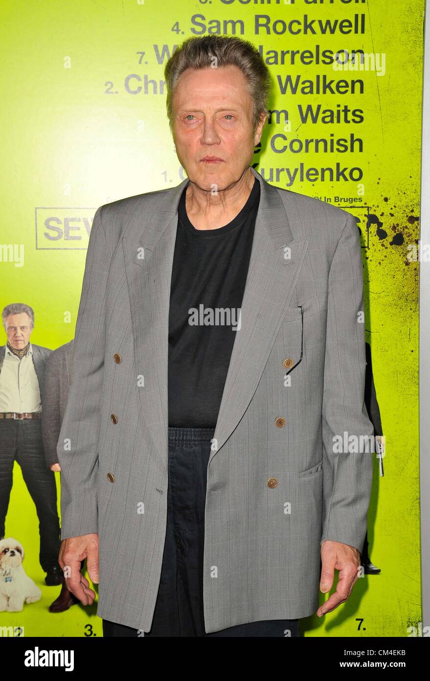 Oct. 1, 2012 - Los Angeles, California, U.S. - Christopher Walken ...
