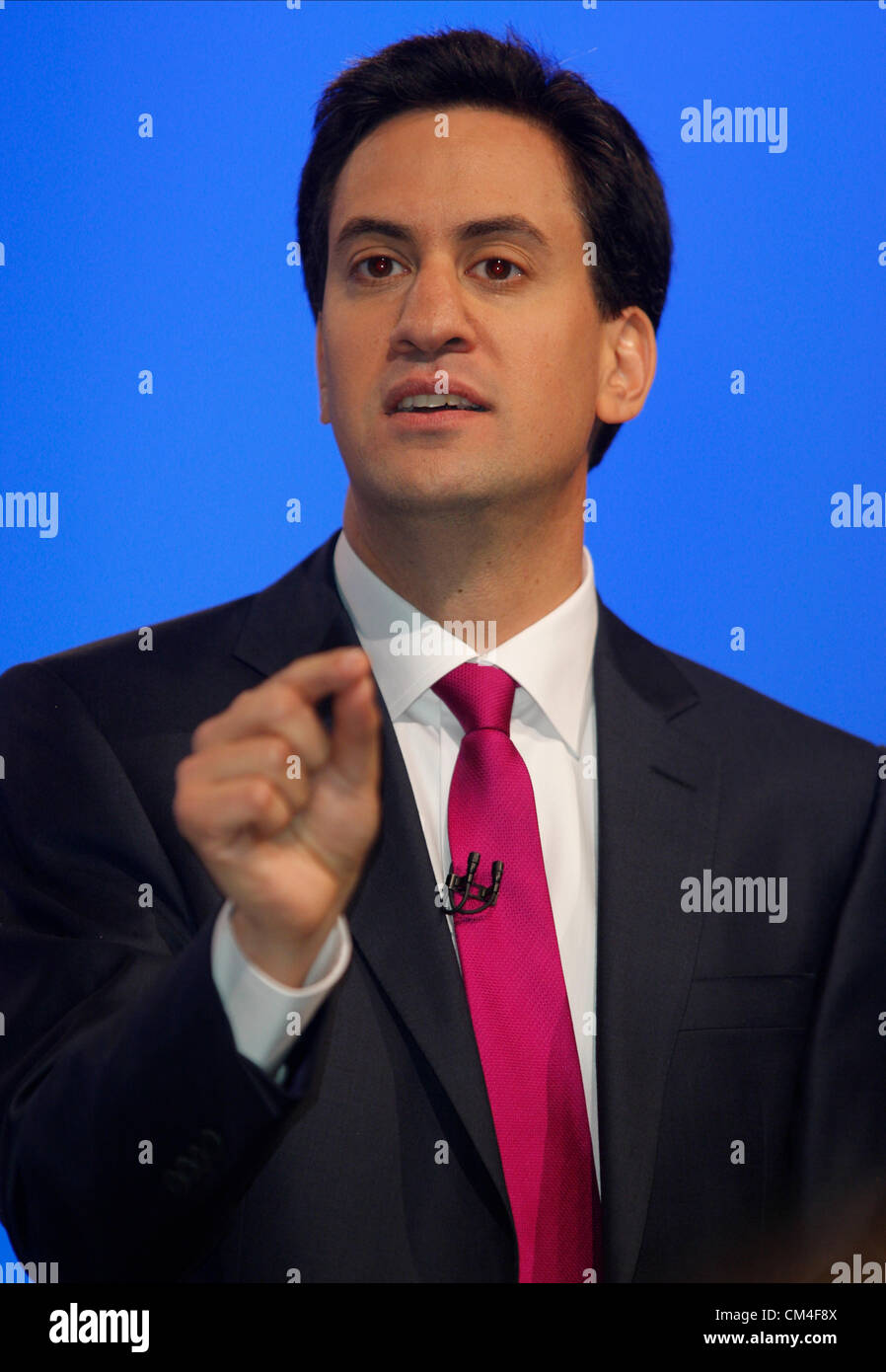 ED MILIBAND MP LABOUR PARTY LEADER 02 October 2012 MANCHESTER CENTRAL ...