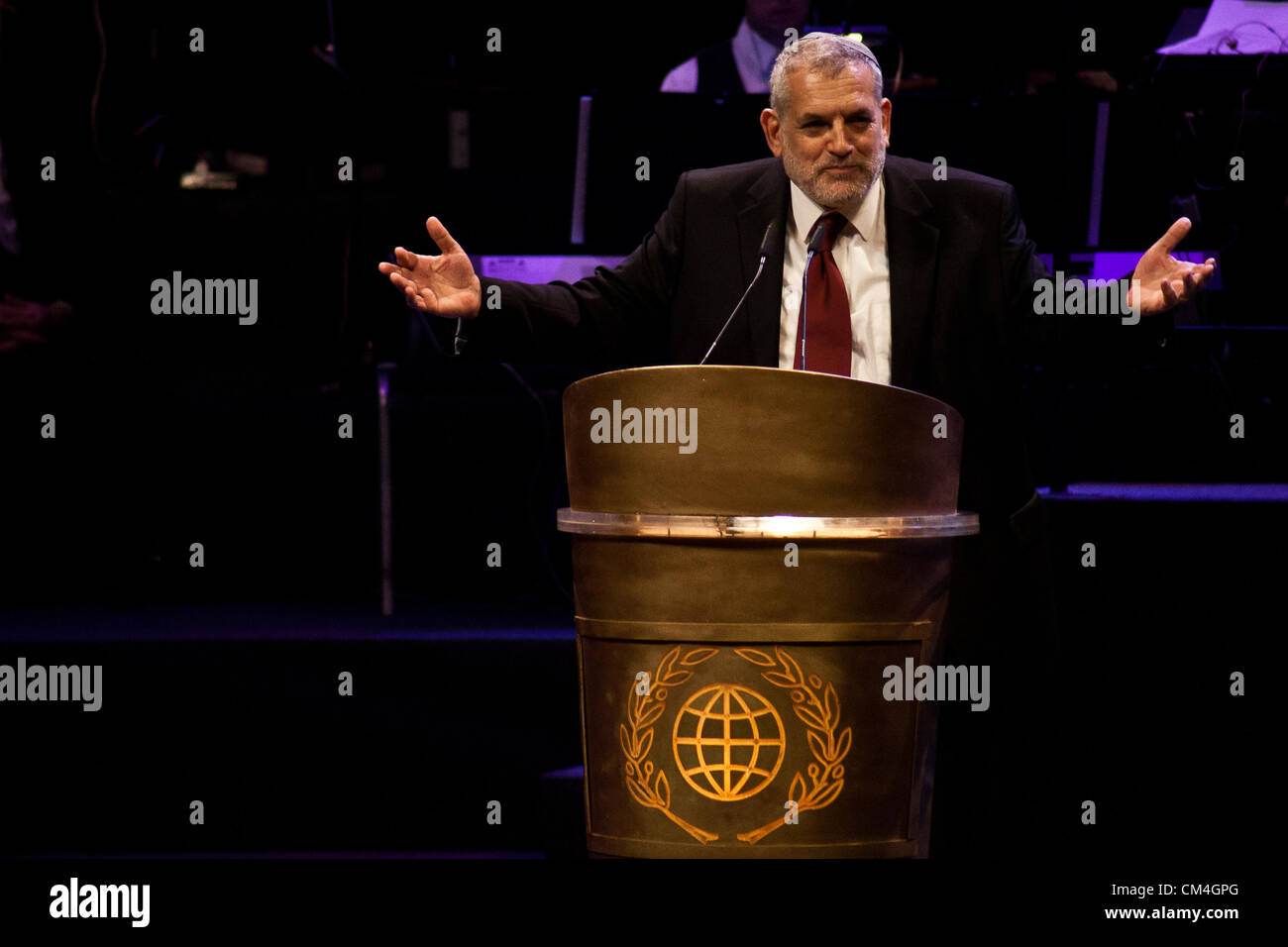 Rabbi Benny Elon, President of the Israel Allies Foundation, addresses ...