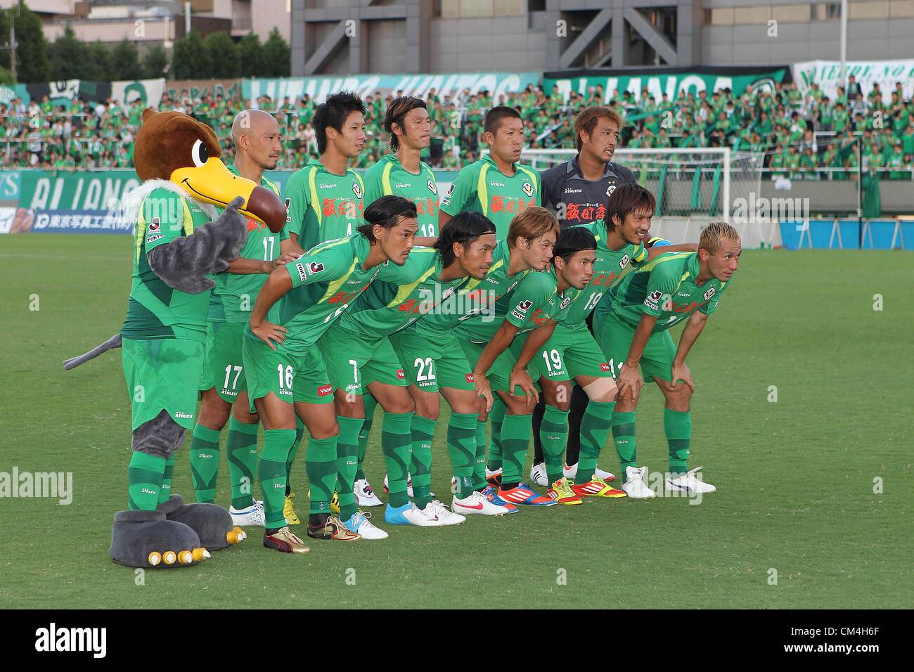 Tokyo Verdy team group line-up, AUGUST 26, 2012 - Football / Soccer ...