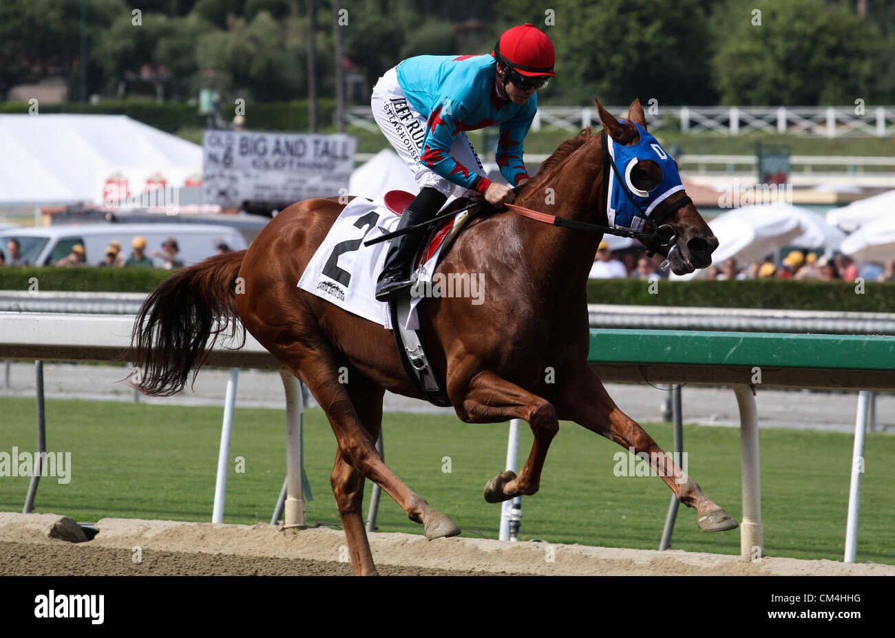 Sept. 29, 2012 - Arcadia, CA, U.S. - Joe Talamo aboard Madame Cactus ...