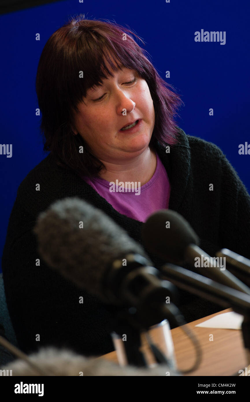 Oct 3rd 2012, Aberystwyth, UK: CORAL JONES (mother of APRIL JONES ...