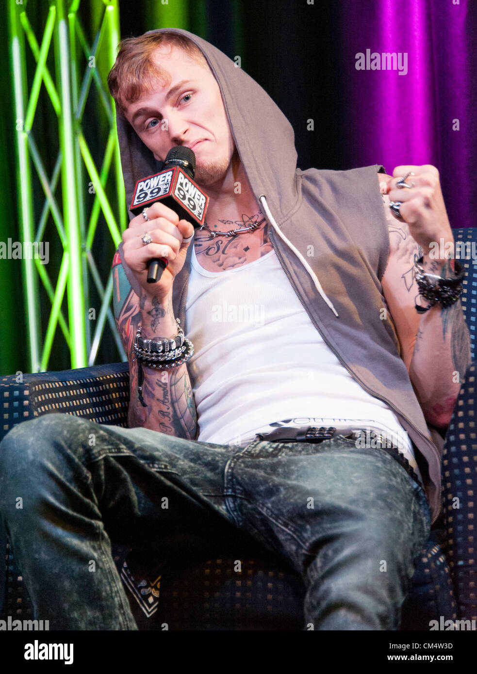 Oct. 4, 2012 - Philadelphia, Pennsylvania, U.S - Rapper MGK, (Machine ...