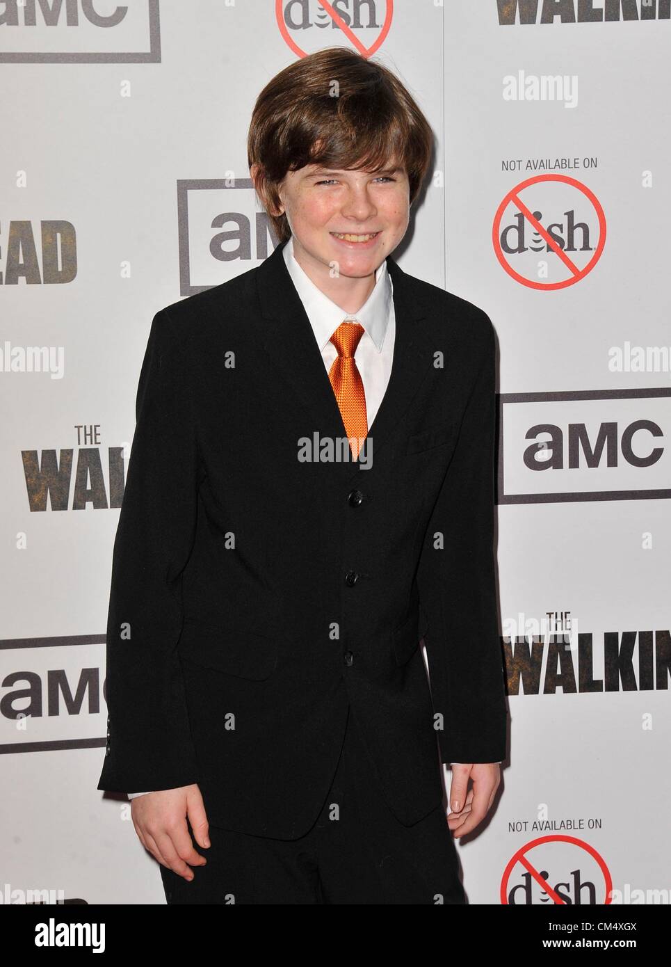 Chandler Riggs at arrivals for THE WALKING DEAD Season Three Premiere ...