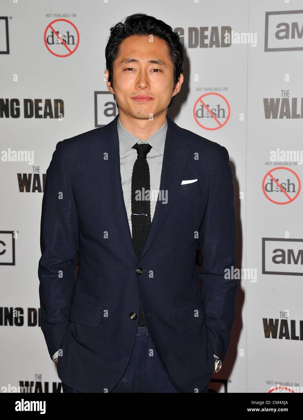 Steven Yeun at arrivals for THE WALKING DEAD Season Three Premiere ...
