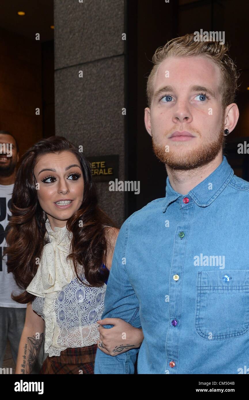 Cher Lloyd, Craig Monk, leave the Sirius XM Studios out and about for ...