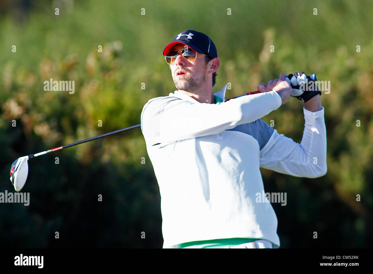 Scotland, UK. 05 October 2012. Swimmer Michael Phelps competing in The ...