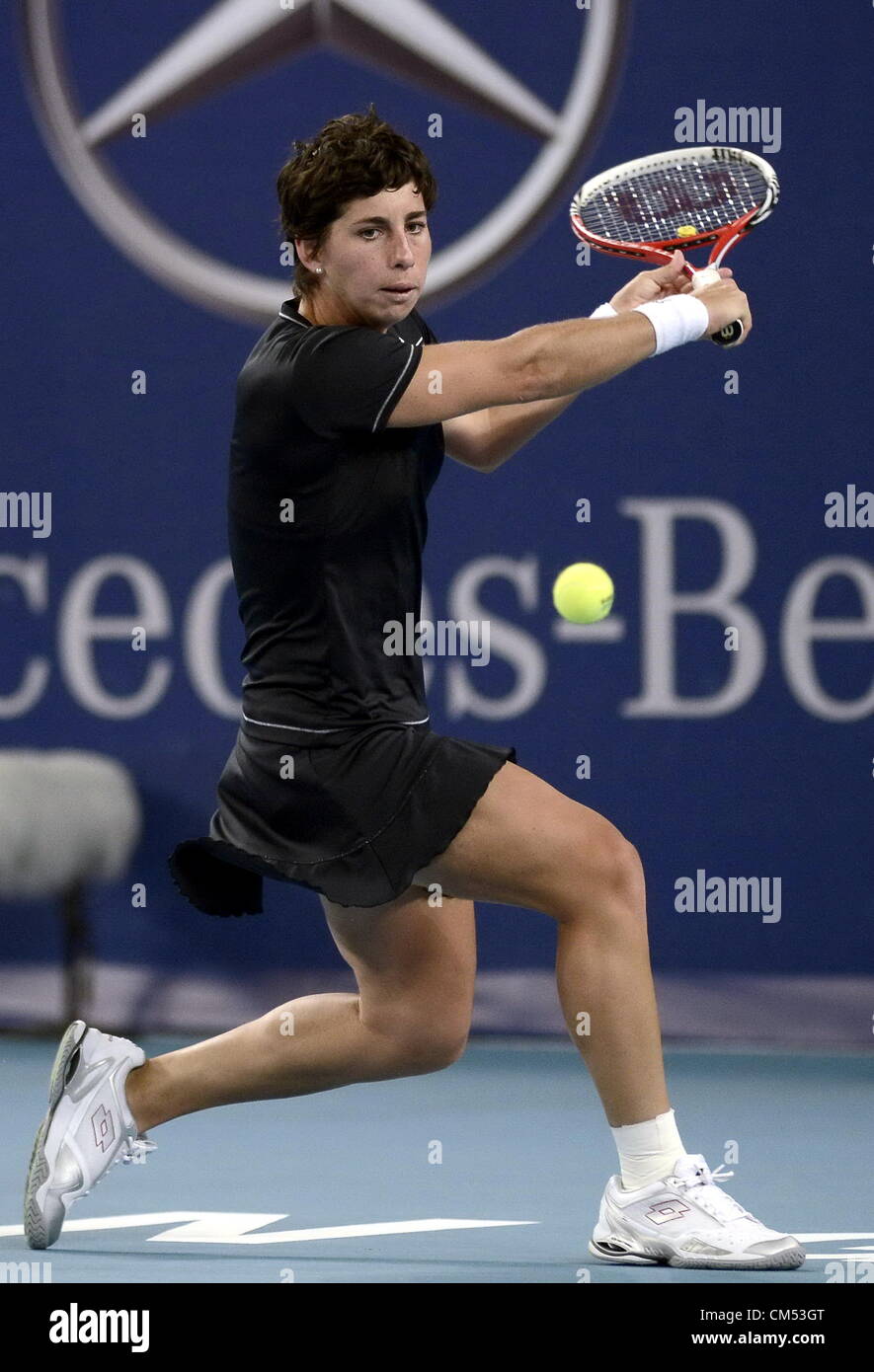 05.10.2012. Beijing, CHINA; Marion Bartoli of France defeats Carla ...