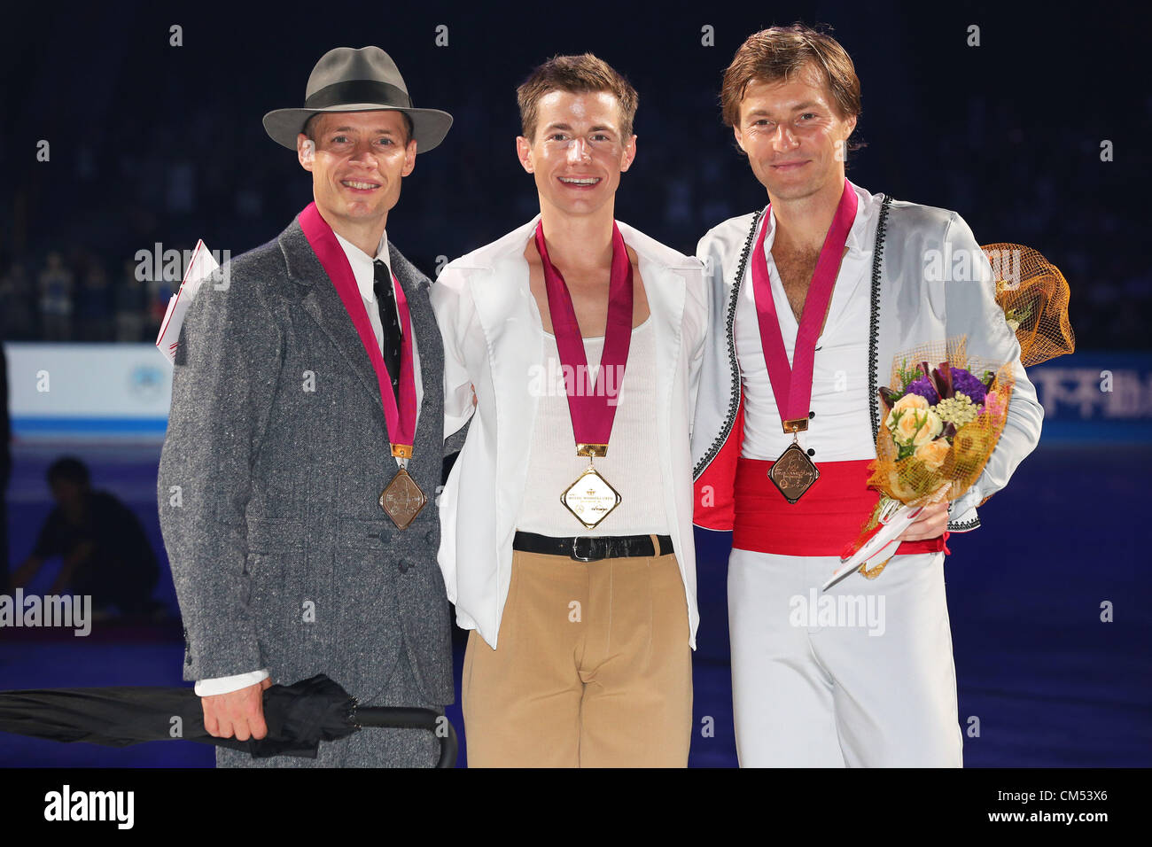 Saitama, Japan. (L to R) Kurt Browning (CAN), Jeffrey Buttle (CAN ...