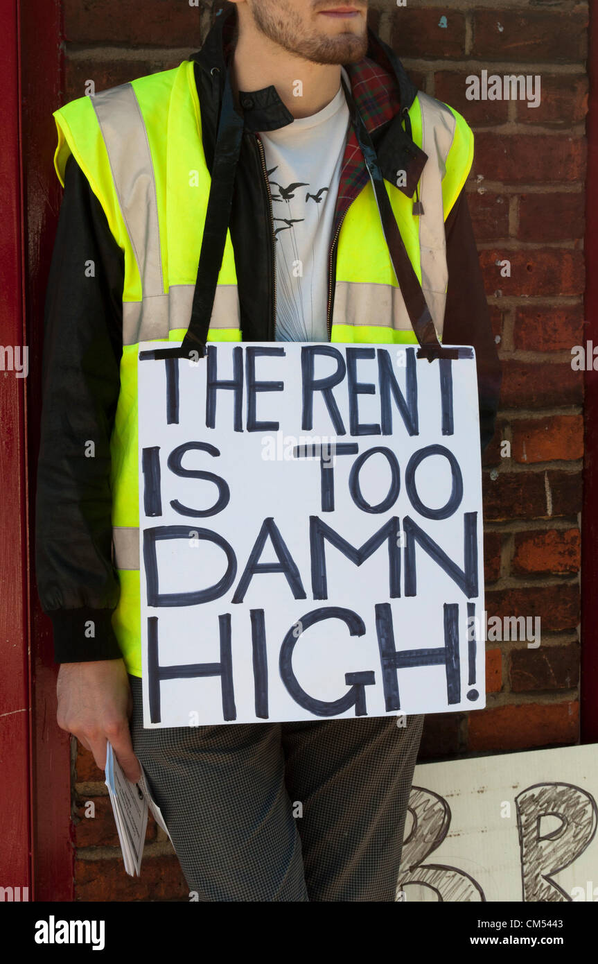 Private rent london protest hi-res stock photography and images - Alamy