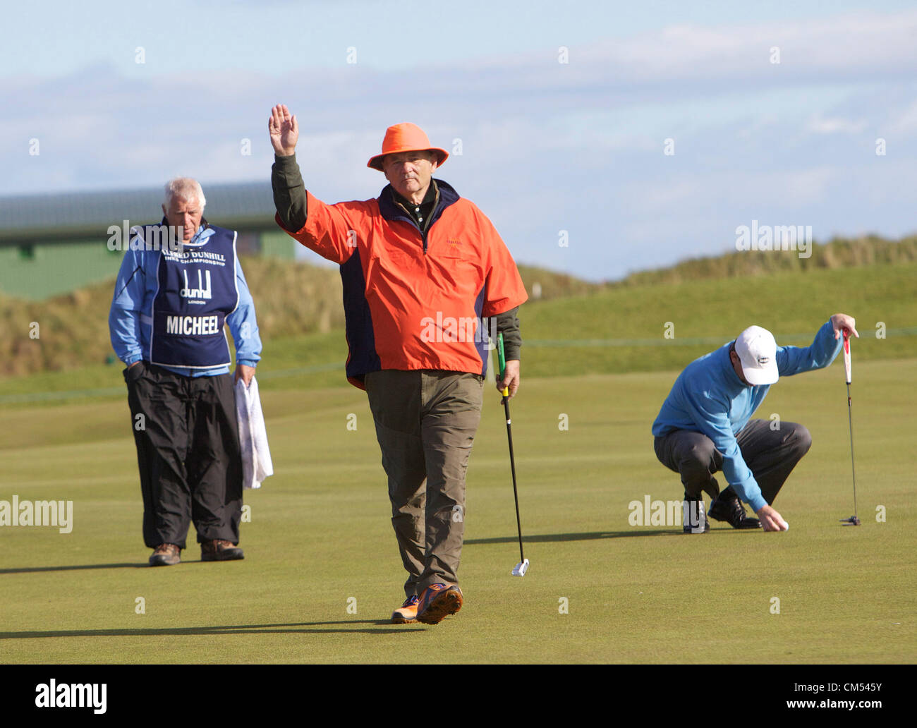 06.10.2012 St Andrews, Scotland. Us Film Actor Bill Murray on the 16th ...