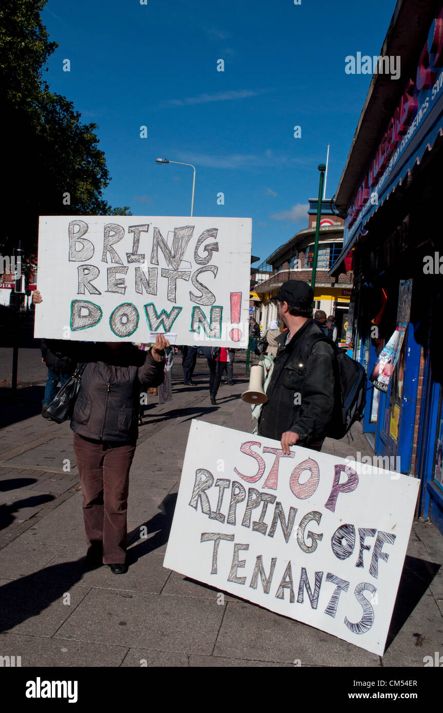 Private rent london protest hi-res stock photography and images - Alamy
