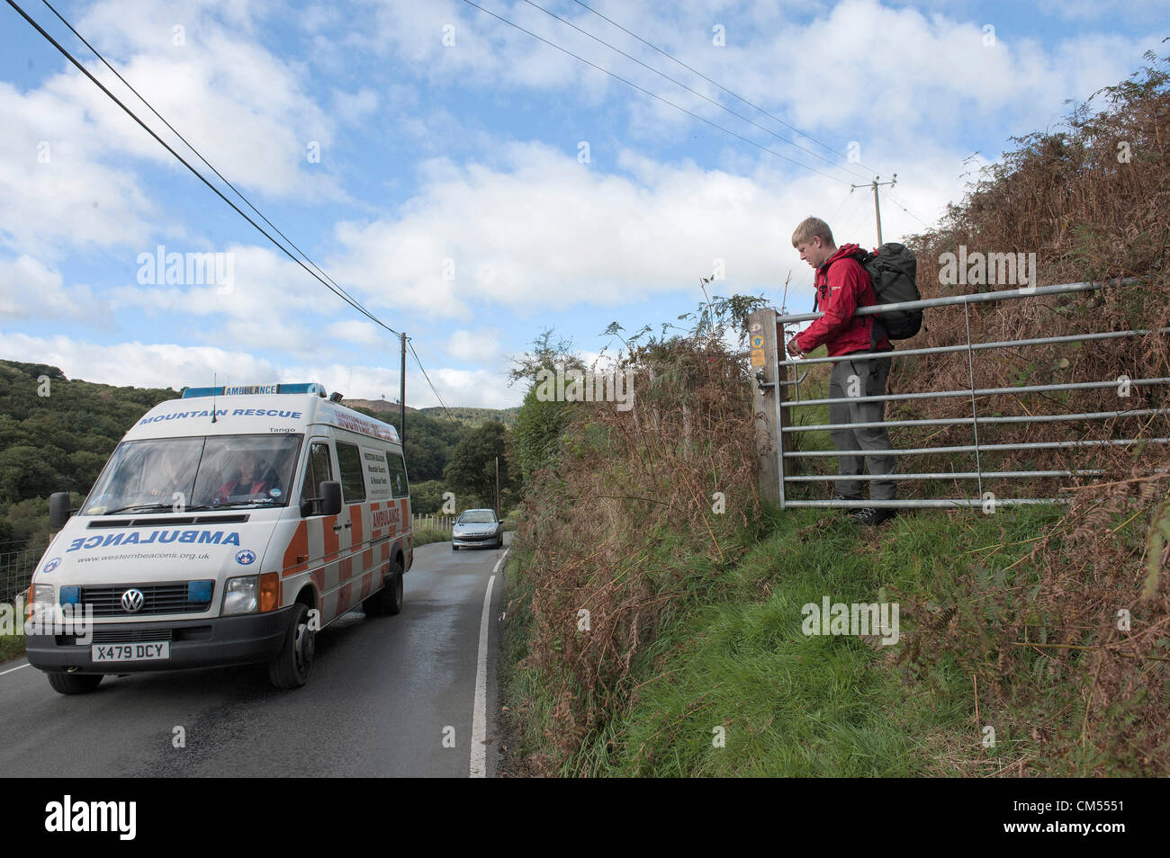 6th October, 2012. Machynlleth, Wales, UK. Mark Bridger has been ...