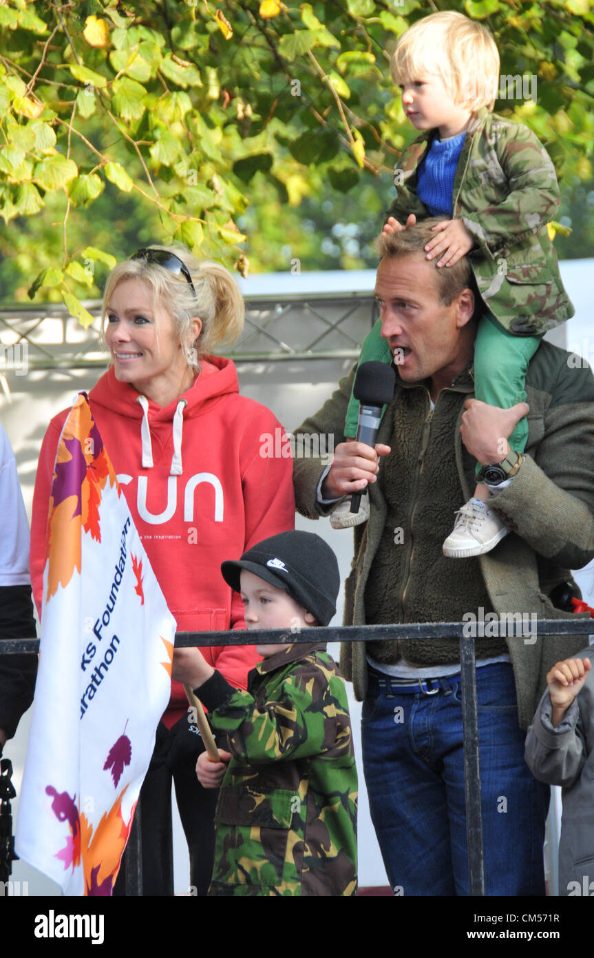 Hyde Park, London, UK. 7th October 2012. Nell McAndrew and Ben Fogle ...