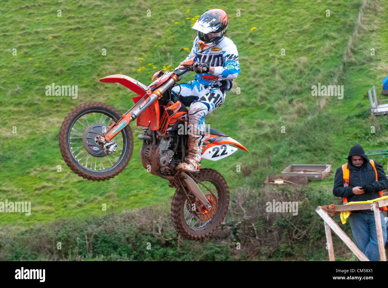MAXXIS ACU MX1 British Champion Kevin Strijbos racing in race 1 of the ...