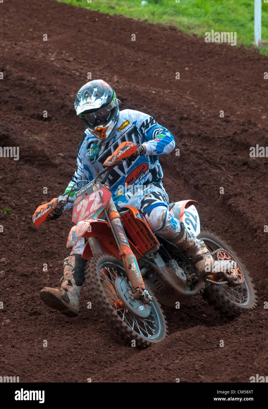 MAXXIS ACU MX1 British Champion Kevin Strijbos racing in race 1 of the ...